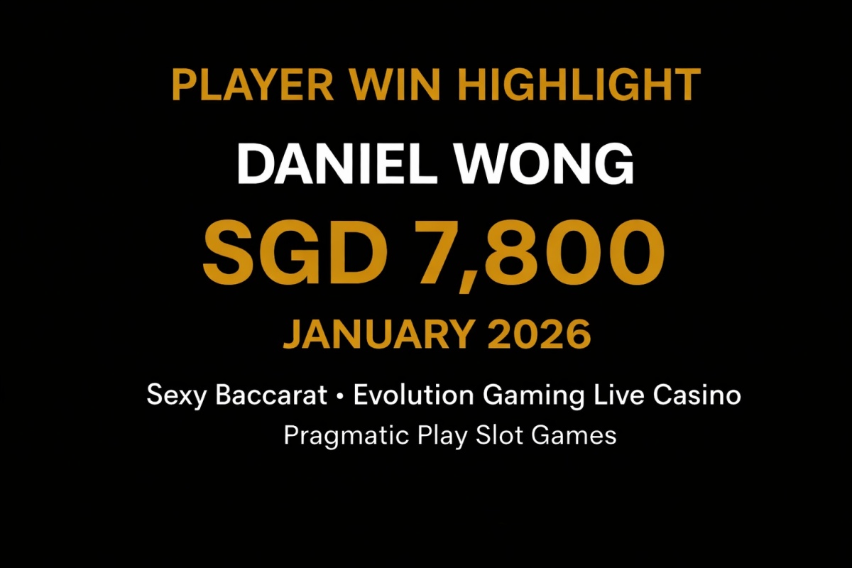 UEA8 VIP Player Daniel Wong Win big in January 2026